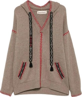 Baziszt Baziszt - Pull Kafti - Femme - Pulls - Brun - Taille: 40 FR