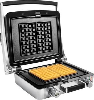 Fritel Fritel WaffleTastic CW 3637 - Gaufrier/Appareil &agrave; gaufres - 4x7 gaufres belges traditionnelles - 1600 W - Plaques interchangeables - Sans PFAS + minut