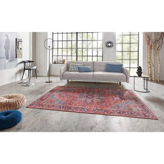 Hanse Home home24 Kurzflorteppich Amata Rot 120 x 160cm Webstoff