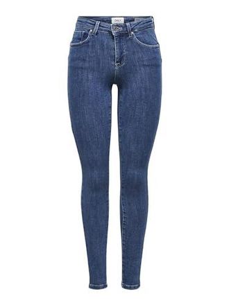 Only NOS Femme Onlpower Mid Push Up SK Jea Rea3223 Noos Jean Skinny Not Applicable, Bleu (Dark Blue Denim Dark Blue Denim), 36 /L34 (Taille Fabricant: Smal