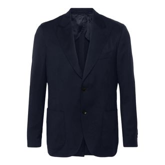 Lardini Marineblauer Wollblazer - - Jackets - Herren - Blau - 3XL