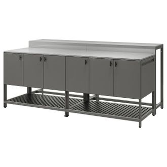 IKEA B&Aring;TSK&Auml;R K&uuml;cheninsel f&uuml;r drau&szlig;en + Bartisch