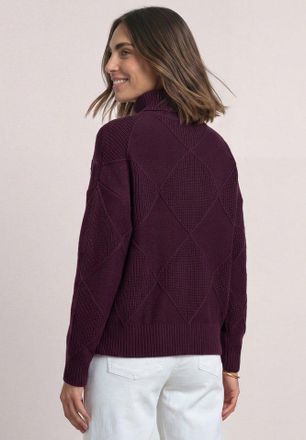 Street One Rollkragenpullover aus softem Materialmix
