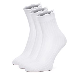 Nine West Lange Socken Nine West CEO_AS_NW_01_Z_AW25 (3-PACK) Wei&szlig;