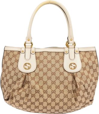 Gucci Crossbody Bags - Gucci GG Monogram Handbag - Gr. unisize - in Braun - f&uuml;r Damen