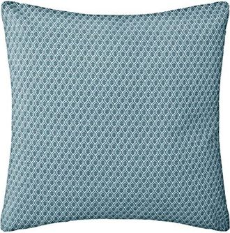Atmosphera Atmosphera - Coussin - Motifs Otto - Coton - Bleu Canard - 38x38 cm