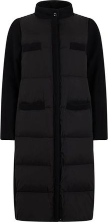 Moorer Long Jacket with Pockets - Femme - Manteaux - Noir - Taille: 44 FR