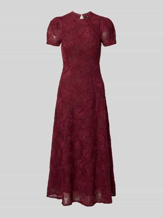 Rotate Maxikleid mit floralem Allover-Besatz