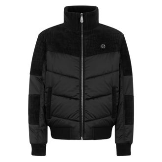 Philipp Plein Homme, Vestes, Noir, Taille: XL Veste en Nylon Cocco