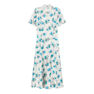 Tory Burch Femme, Robes, Multicolore, Taille: 38 FR Robe &Eacute;vas&eacute;e en Viscose