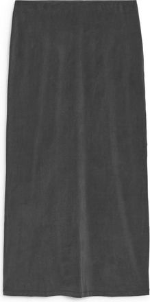 Arket Langer Cupro-Rock -Schwarz