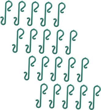 Valiclud 100 St&uuml;ck Weihnachtsdeko Haken aus Rostfreiem Kunststoff Kleine Ornamente Aufh&auml;nger f&uuml;r Christbaum Girlanden und Lichter Wiederverwendbar Praktisch f&uuml;