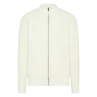 Cruna Zip-Cardigan - - Knitwear - Herren - Wei&szlig; - M