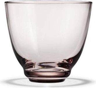 Holmegaard Wasserglas 35 cl Flow aus mundgeblasenem Glas f&uuml;r Getr&auml;nke, rosa