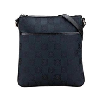 Loewe Pre-owned Canvas Shoulder Bag - - Pre-owned - Damen - Blau - ONE SIZE