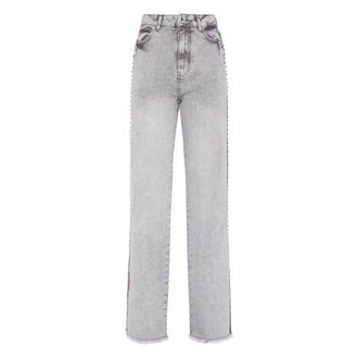 Philipp Plein Denim Palace Fit Crystal Cable - - Jeans - Damen - Grau - W26