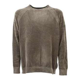 H&egrave;SKIMO Homme, Pulls, Brun, Taille: XL Pull ras du cou en velours