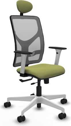 Piqueras y Crespo Schreibtischstuhl, verstellbare Armlehnen, h&ouml;henverstellbare Lendenwirbelst&uuml;tze und festes Kopfteil, ausgestattet mit Syncro/Traslack und Schneidescha