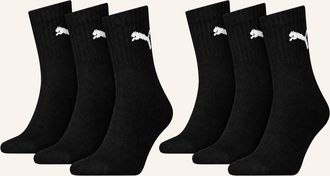 Puma Sportsocken Short Crew 6-Pack schwarz