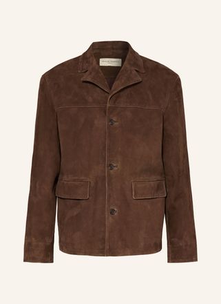 Officine G&eacute;n&eacute;rale Leder-Overjacket Erickson braun