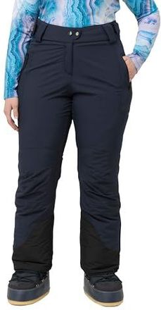 Ulla Popken Funktionshose Skihose Wasserdicht, Uni Pantalons, Marine, 50 Femme
