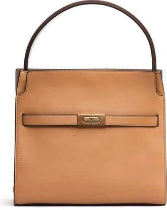 Tory Burch Femme, Sacs, Beige, Taille: ONE Size Sac &agrave; main en cuir beige avec sangles r&eacute;glables