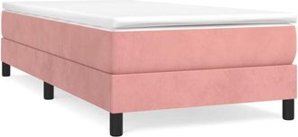 vidaXL Bettgestell Rosa 90x190 cm Samt Vidaxl