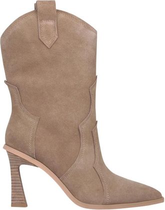 Alma En Pena Alma EN Pena, Femme, Chaussures, Beige, Taille: 35 EU Bottine à talon brodée