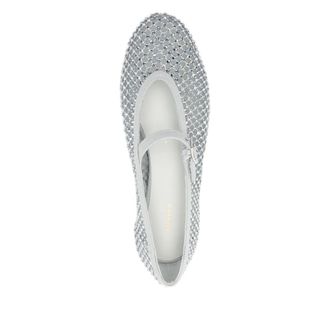 Le Silla Silver Embellished Ballerina Flat - Silver