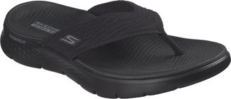 Skechers Damen On-The-go Walk Flex Sandal-Splendor Flipflop, Black Textile, 35 EU