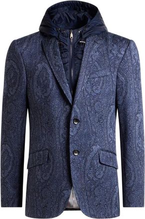 Etro veste Arnica à motif en jacquard - Bleu