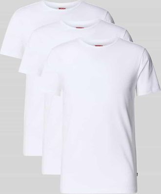Levi's Regular Fit T-Shirt aus Baumwoll-Mix in 3er-Pack Modell MEN SOLID