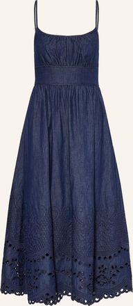 Zimmermann Jeanskleid Mahon Mit Lochspitze blau