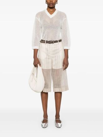 PESERICO Womens Open-Knit Sweater Ss25 W