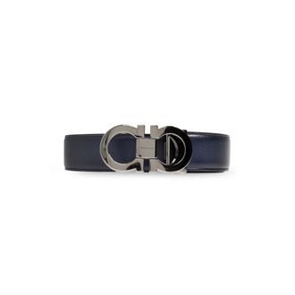 Ferragamo Homme, Accessoires, Bleu, Taille: 115 CM Double Adjus Belt