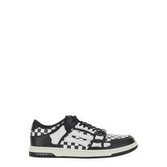 Amiri Wei&szlig;e Karierte Low Top Sneakers - - Shoes - Herren - Wei&szlig; - 43 EU