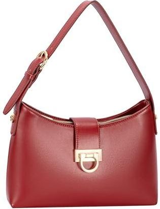 David Jones Paris - Sac &agrave; main Femme Ville - Sac port&eacute; &eacute;paule Similicuir lisse - Taille Moyenne - Port&eacute; main - Soir&eacute;e Sorties weekends Chic Classique El&eacute;gant (Lip