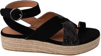 Chattawak Femme 15CIUDADNOIR39 Sandale à Talon, Noir, 39 EU