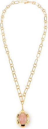 Aur&eacute;lie Bidermann Collier Mirasol &agrave; large cha&icirc;ne en laiton et plaqu&eacute; or
