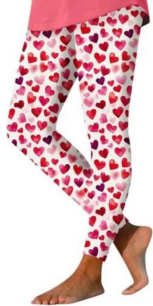 Generic Pantalon de Saint-Valentin confortable pour femme - Legging imprimé coeur - Collants de yoga - Pantalon élastique - Tendance - Saint-Valentin - Cadeau
