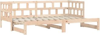 vidaXL Tagesbett Ausziehbar 80x200 cm Massivholz Kiefer Vidaxl