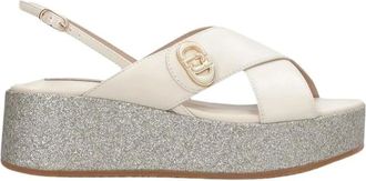 Liu Jo Femme, Chaussures, Blanc, Taille: 40 EU Flo 03 Wedge Sandal