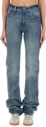 Maison Margiela Cotton Straight-Leg Jeans - Blue