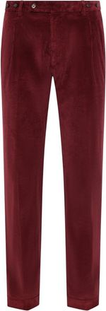 Berwich Feincordhose mit Bundfalte und Riegelverschluss in