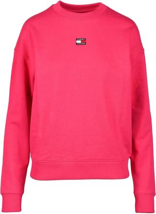 Tommy Jeans Baumwollpullover - - Sweatshirts & Hoodies - Damen - Rosa - 2XS