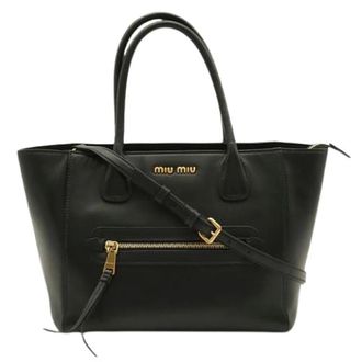 Miu Miu Pre-owned Tote Bag - Femme - Pre-owned - Noir - Taille: ONE Size