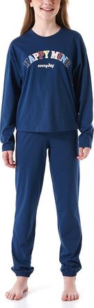 Schiesser Mädchen Schlafanzug Set Pyjama lang - 100% Organic Bio Baumwolle - Größe 140 bis 176