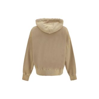 Golden Goose Distressed Cotton Hoodie - Brown
