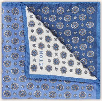 Eton Einstecktuch blau