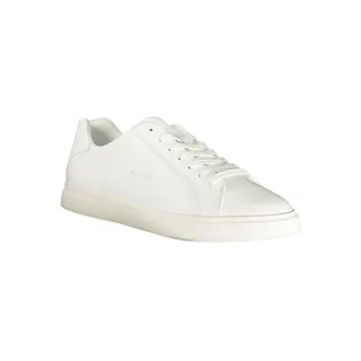 Calvin Klein Leather and Polyurethane Sneaker - White